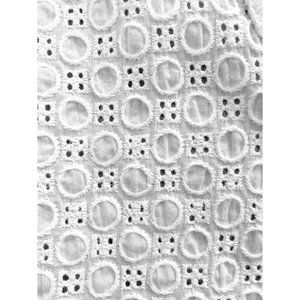 Finley | Tops | Finley White Eyelet Top Fitted Shape Size L | Poshmark